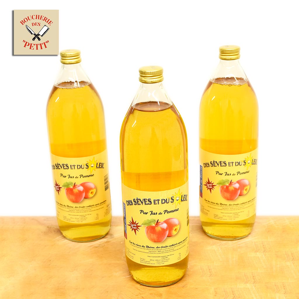 Pur jus de pomme - 1 L - Le Mas du Soleil - La Boucherie des "Petit"