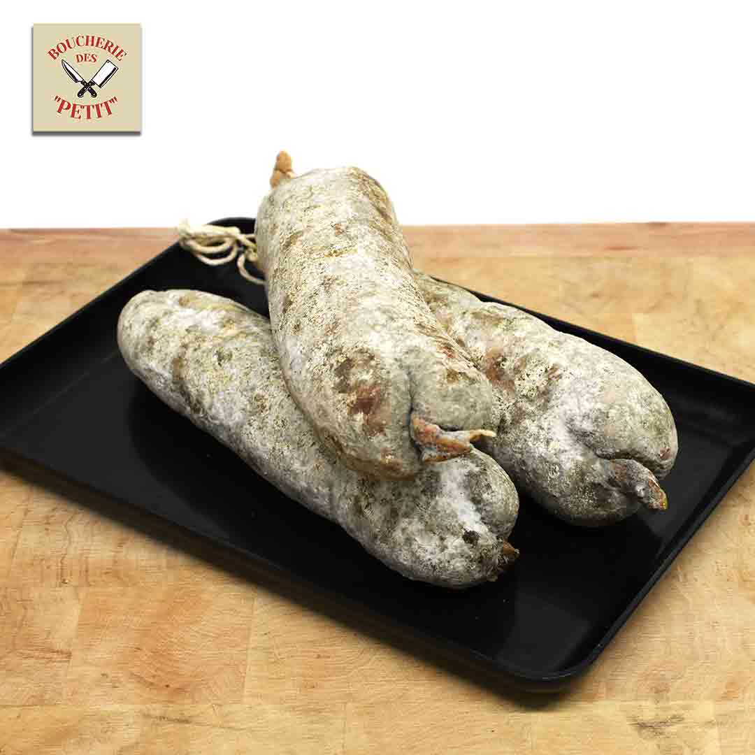 Saucisson artisanal des Cévennes - la pièce - La Boucherie des "Petit"